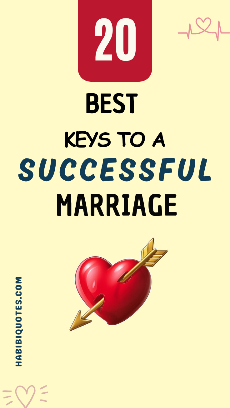 20 Best Keys To A Successful Marriage
