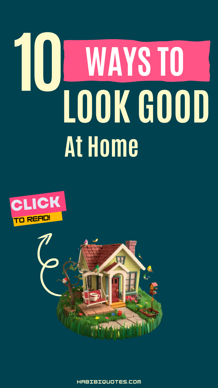 10 Ways to Look Good at Home