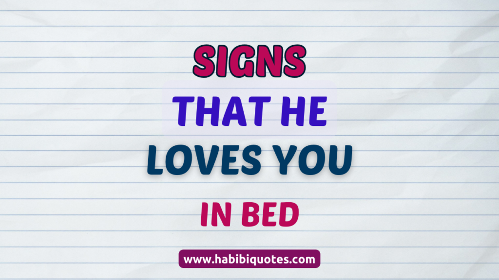 9 Things He Will Do During Lovemaking If He Loves You