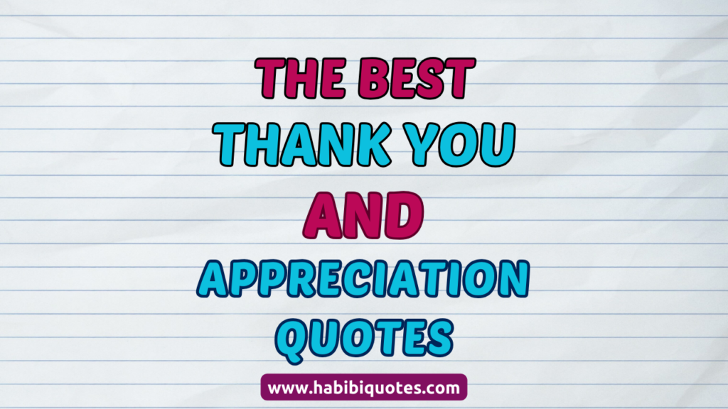 50 Thank You Quotes to Show Gratitude & Appreciation