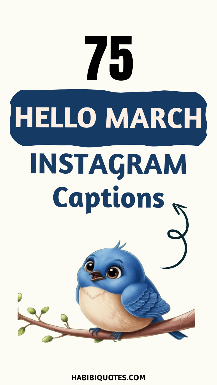 Hello March Quotes and Messages for Instagram and Letter Boards